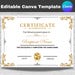 Editable Certificate of Completition Template, Graduation Certificate ...