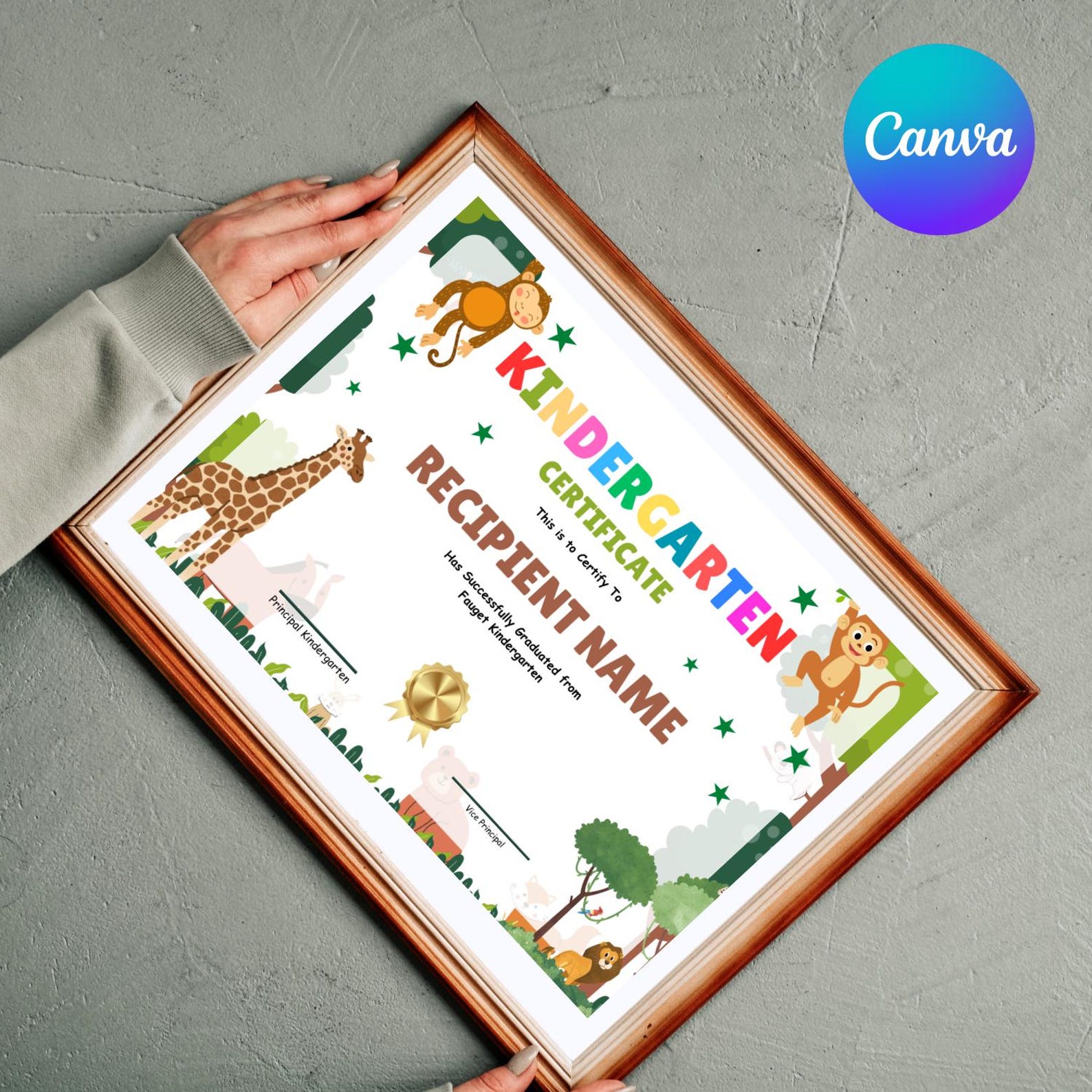 Editable Kindergarten Certificate Template, Graduation Certificate ...
