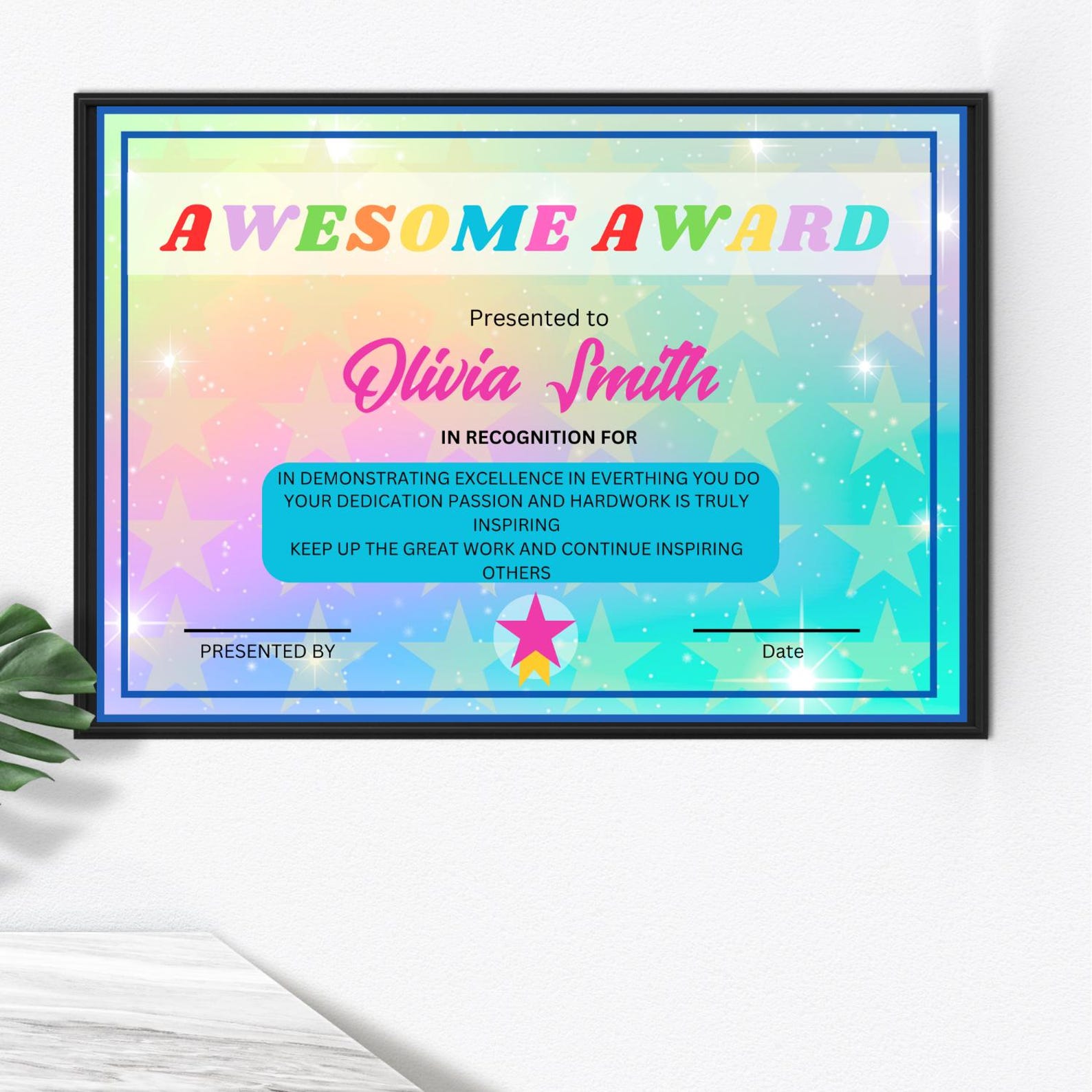 Awesome Award Classroom End of Year Certificate, Certificate Template ...