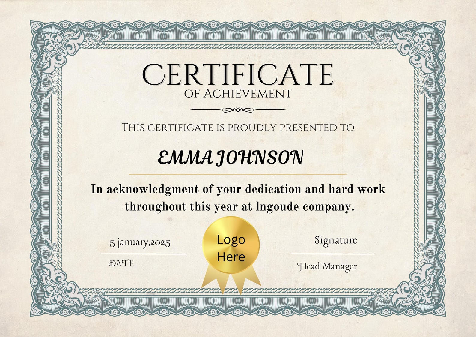 Digital Certificate of Appreciation, Editable Appreciation Gift ...
