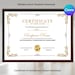 Editable Certificate of Completition Template, Graduation Certificate ...