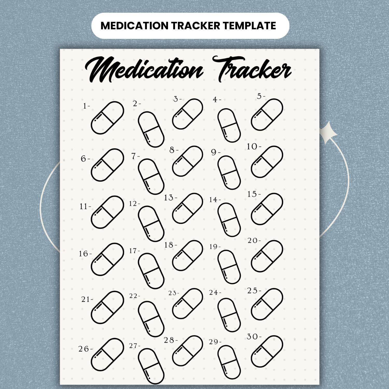 Medication Tracker Template, Medication Tracker, Health Tracker, Pill ...