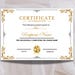Editable Certificate of Completition Template, Graduation Certificate ...
