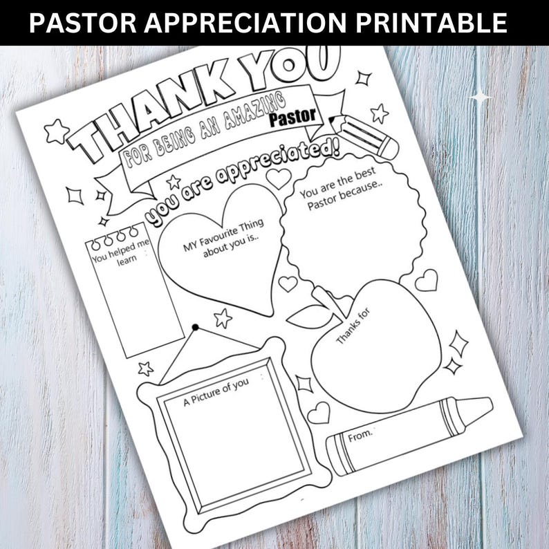 Pastor Appreciation Template, Pastor Appreciation Month Gift, Thank ...