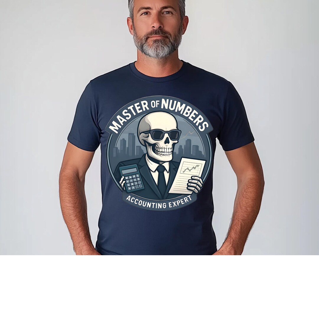 Skeleton Accountant Tee – Funny Halloween Finance Shirt- CPA Humour ...