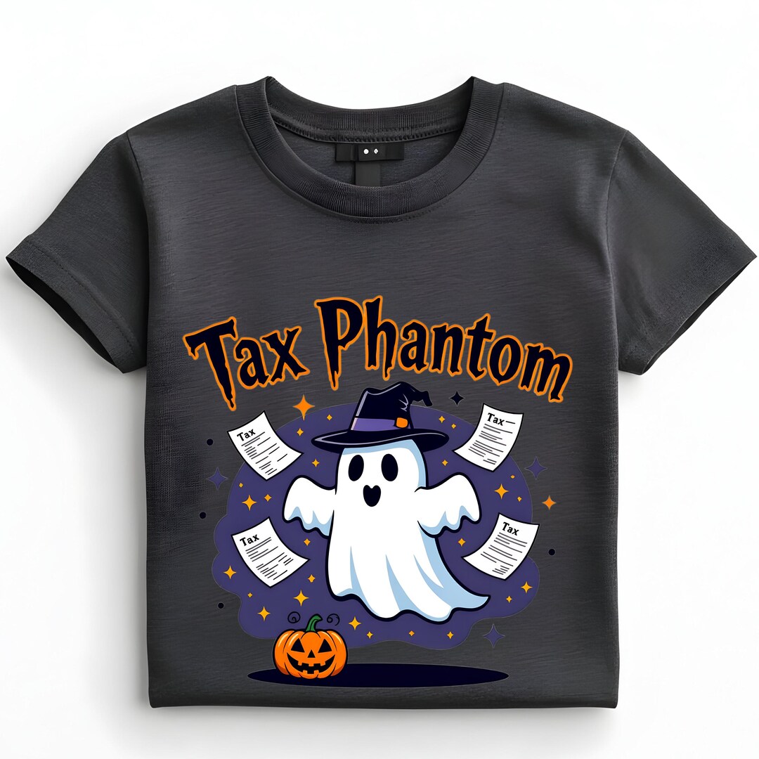 Tax Phantom Shirt, Funny Accountant Halloween Tee for Cpas & Auditors ...