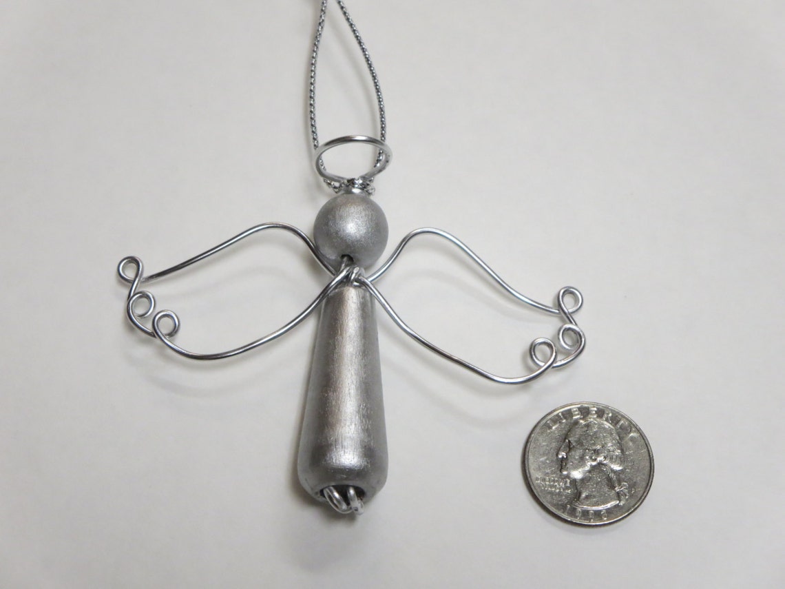 Handmade Wire Angel Ornaments - Set of 8 - Etsy