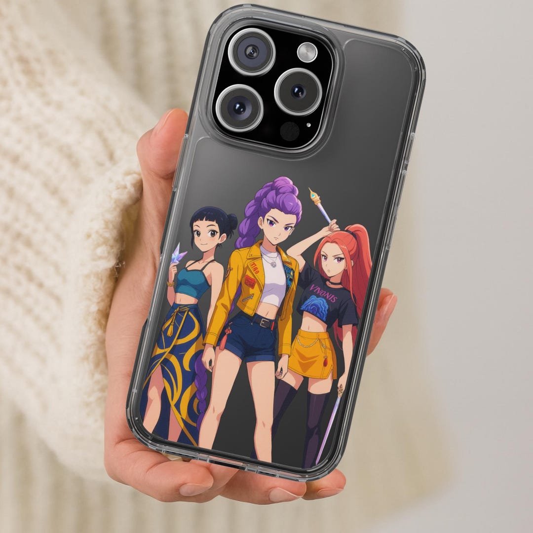 Kpop Demon Hunters Phone Case | Anime Phone Case | Demon Hunters Merch ...