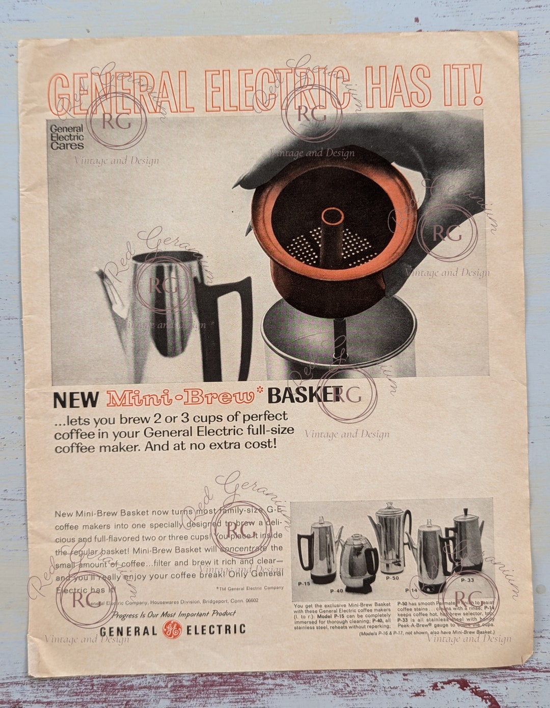 Vintage 1960's GE Advertisement, Look Magazine - Etsy