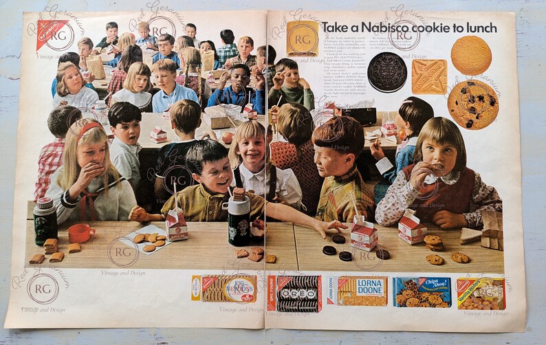 Vintage 1960’s Nabisco Cookies Advertisement, Look Magazine - Etsy