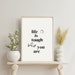 Life is Tough but so You Are Printable Wall Art, Minimalist Aesthetic ...