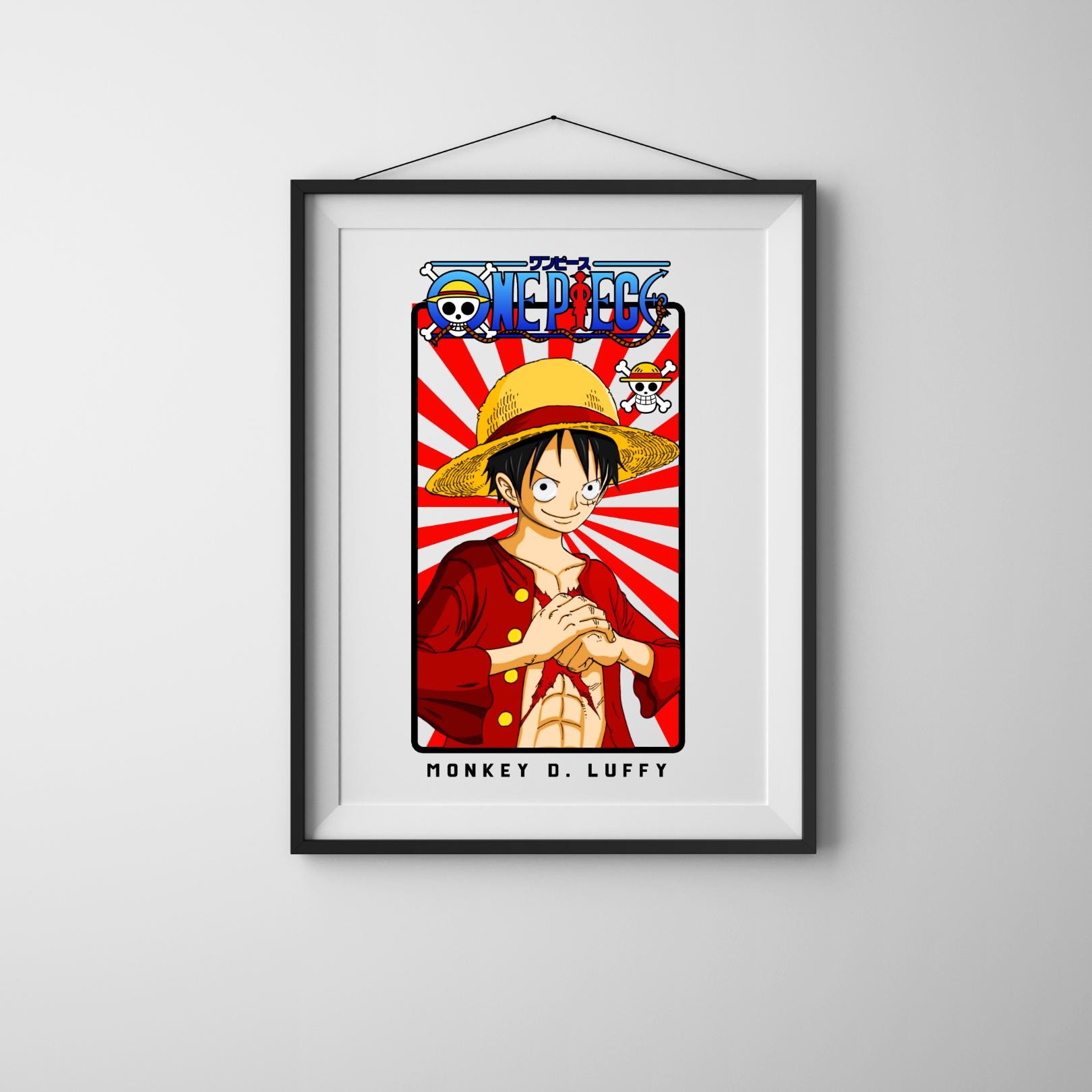 One Piece Printable Poster Wall Art Prints Japanese Anime Characters ...