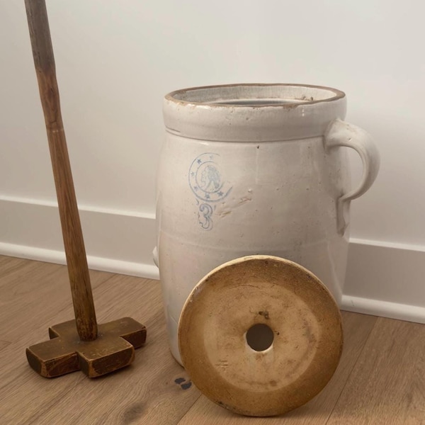 Antique Stoneware Butter Churns - Etsy