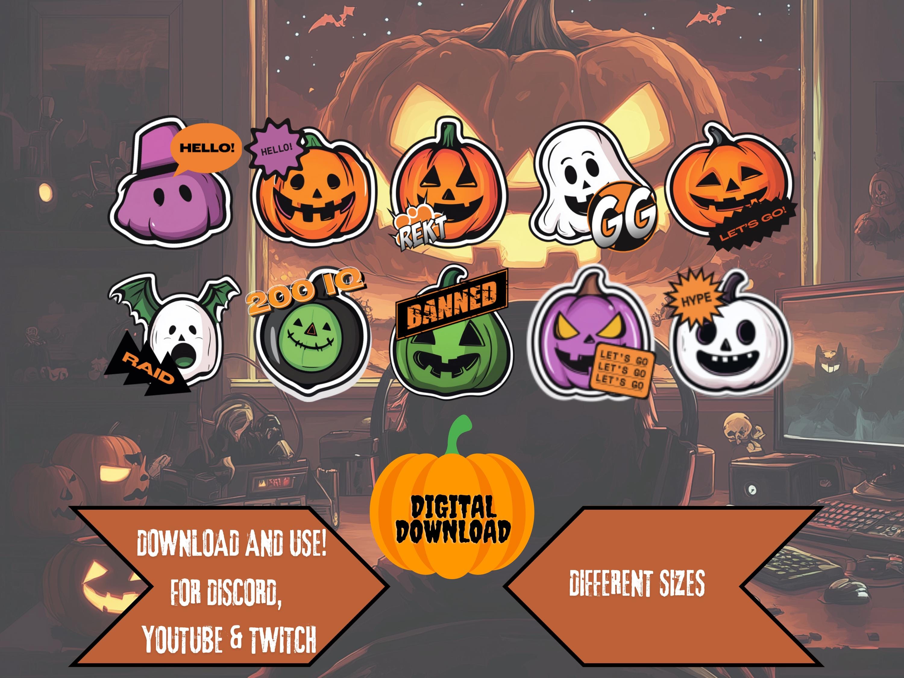 Spooky Halloween Emotes Pack for Twitch, Discord & Youtube Cute and ...