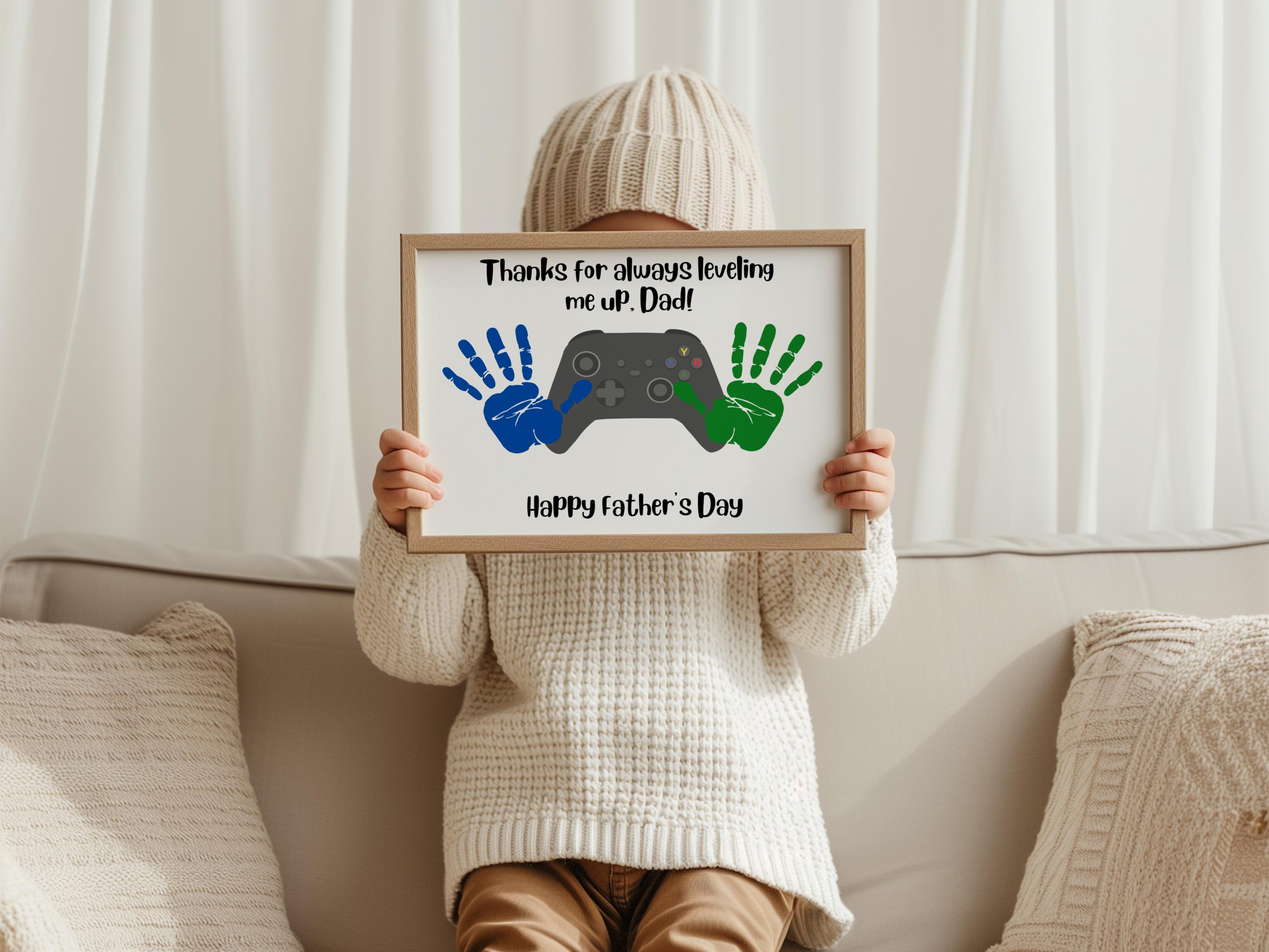 Gamer Dad Handprint Craft, Father's Day Gift (digital Download) - Etsy