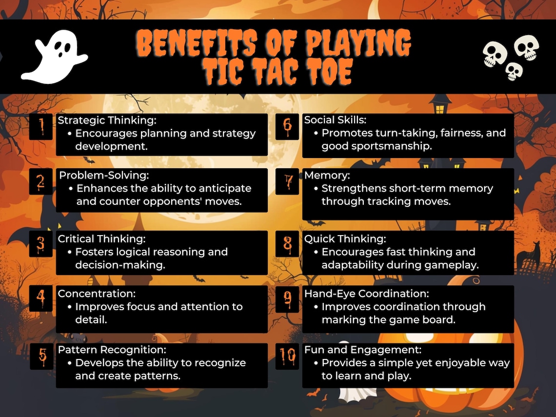 Halloween "trick-tac-toe" Game – Printable Spooky Tic-tac-toe Activity ...
