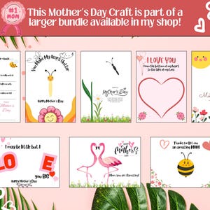 Printable Mother's Day Handprint Craft for Kids, Thanks for Bee-ing an ...