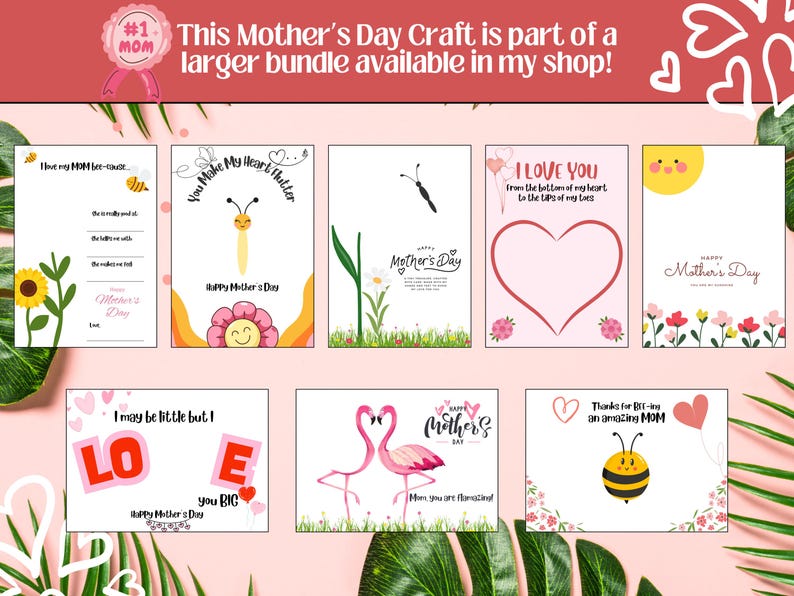 Printable Mother's Day Handprint Craft for Kids, Thanks for Bee-ing an ...