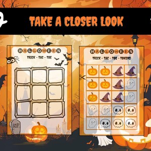 Halloween "trick-tac-toe" Game – Printable Spooky Tic-tac-toe Activity ...