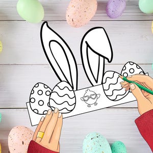 DIY Easter Bunny Headband for Kids – Printable Paper Crown for Spring ...