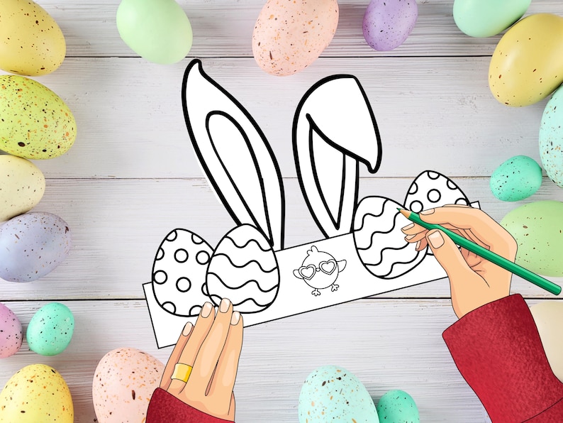 DIY Easter Bunny Headband for Kids – Printable Paper Crown for Spring ...