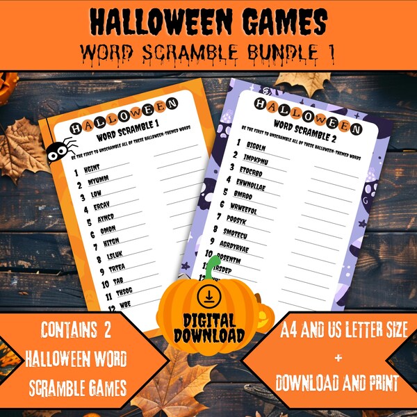 Halloween Word Search Puzzle Fun Kids Activity Printable Game Spooky ...