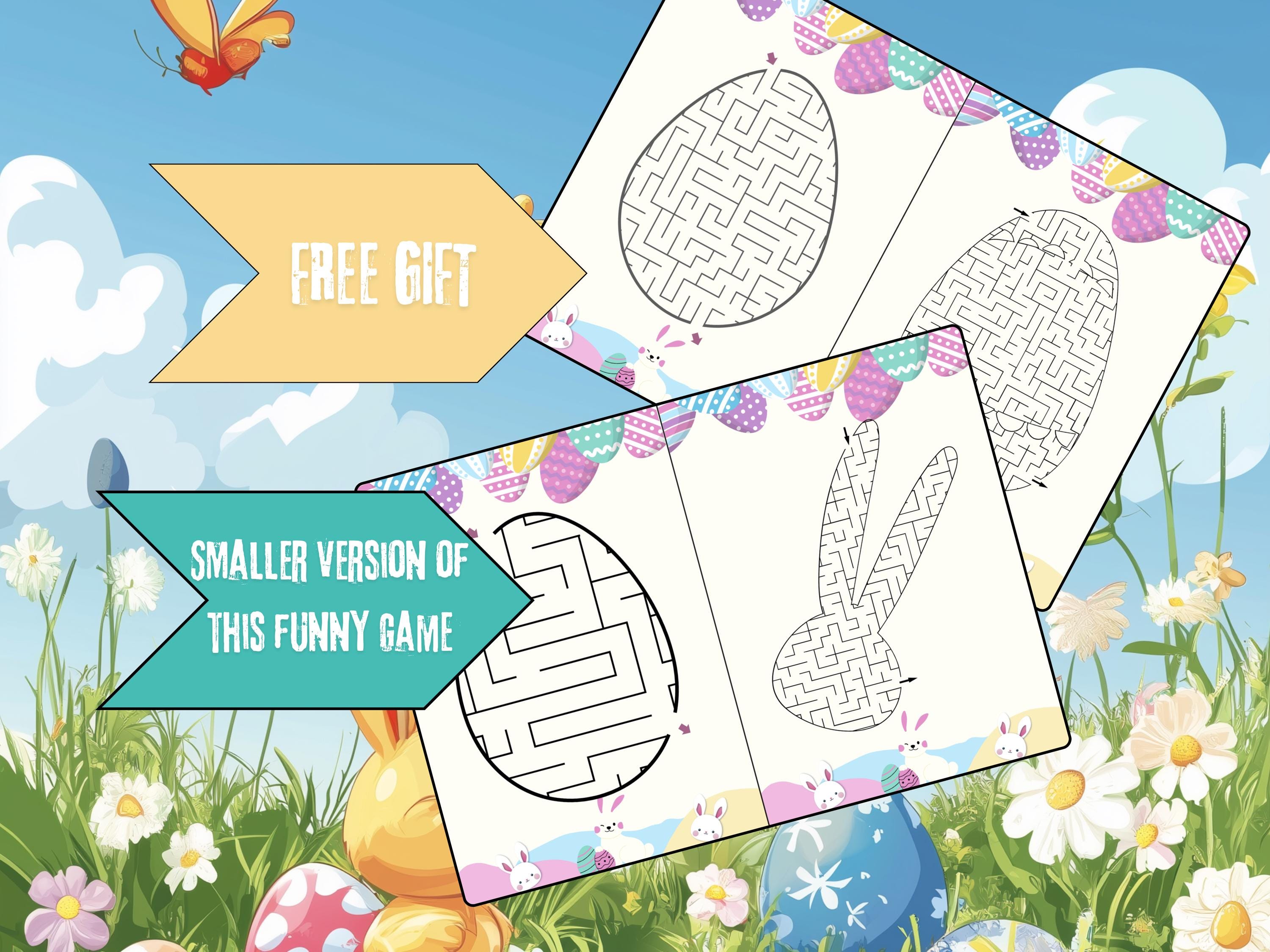 Printable Easter Maze Game – Fun Kids Puzzle, Classroom Holiday ...