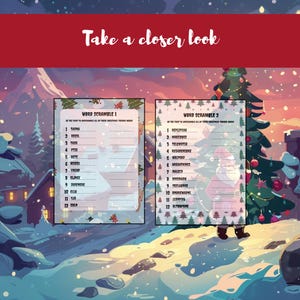 Word Scramble Christmas Party Game | Fun Family & Kids Activity ...