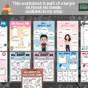 Printable All About Me Phone Template for Boys & Girls, First Day of ...
