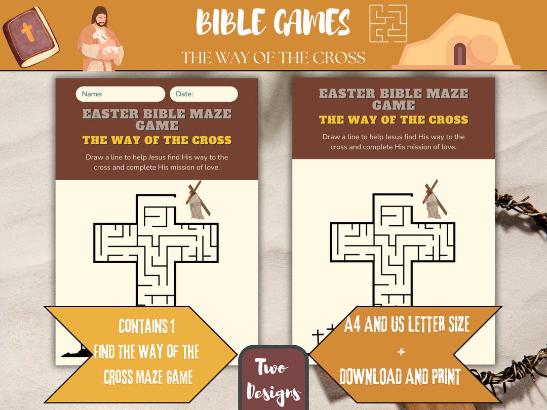 Good Friday Maze: the Way of the Cross Printable (PDF) - Etsy