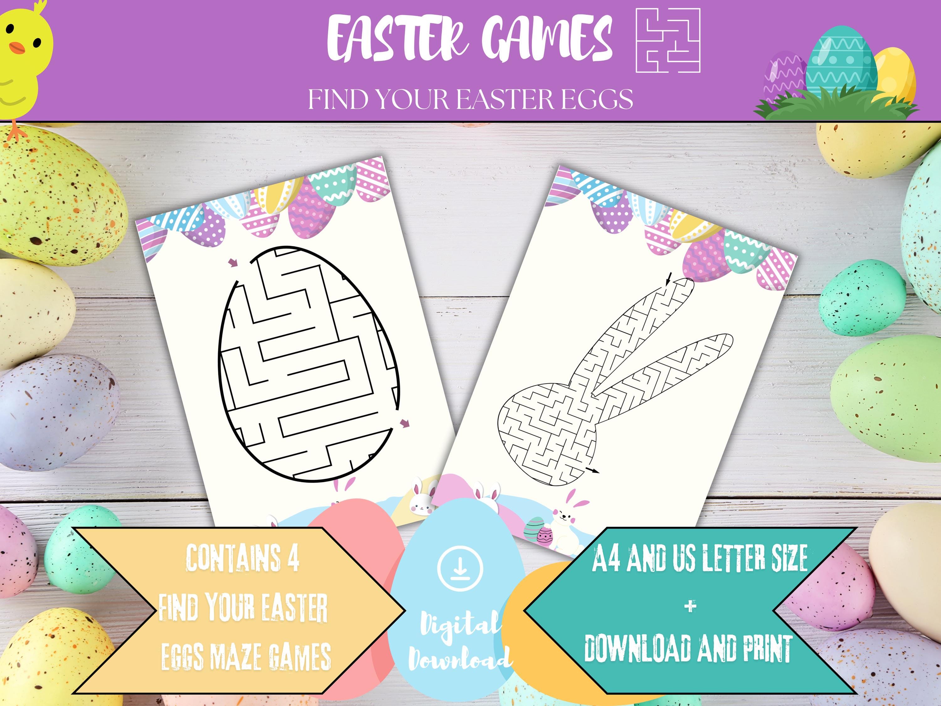 Printable Easter Maze Game – Fun Kids Puzzle, Classroom Holiday ...