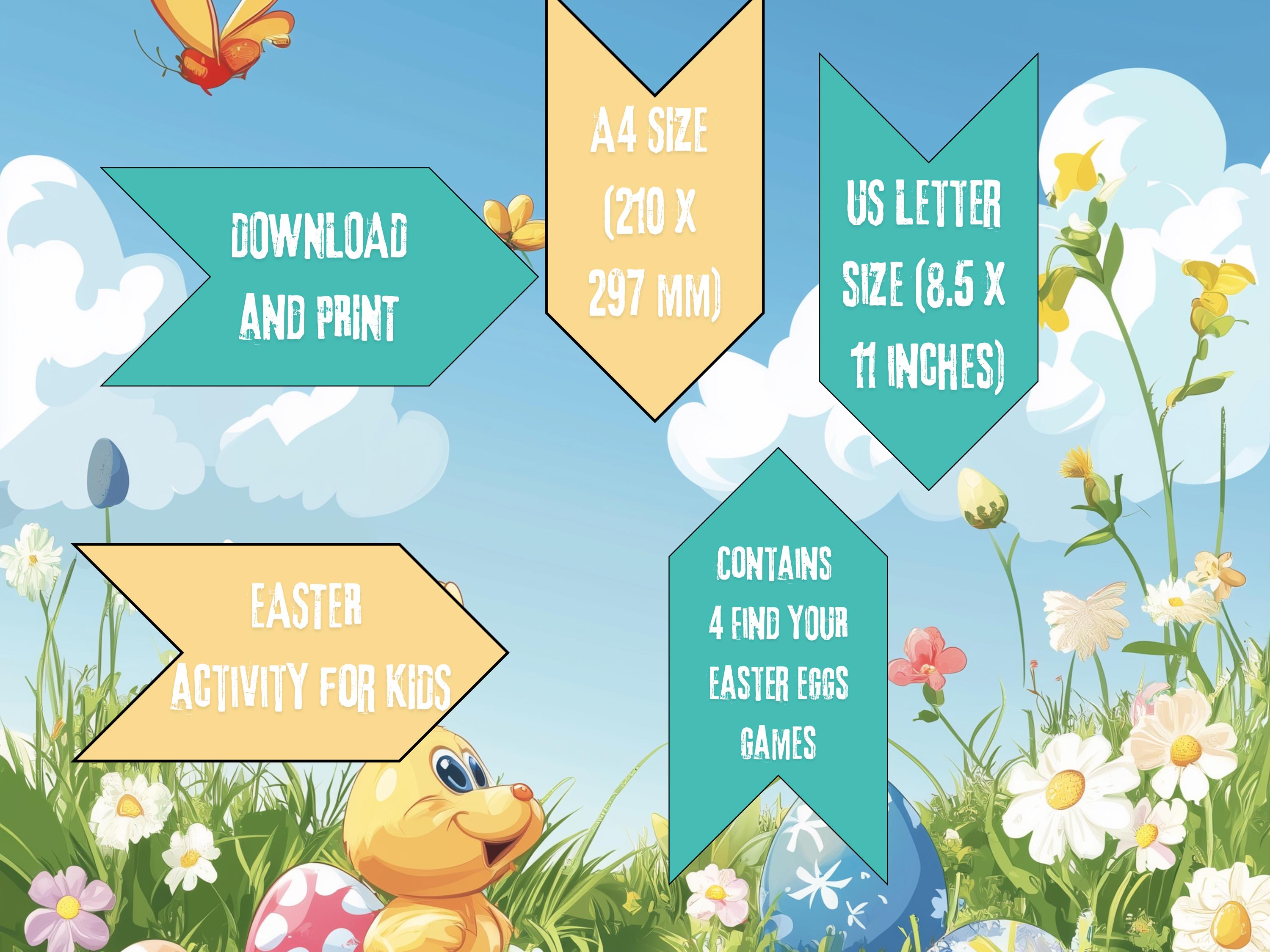 Printable Easter Maze Game – Fun Kids Puzzle, Classroom Holiday ...