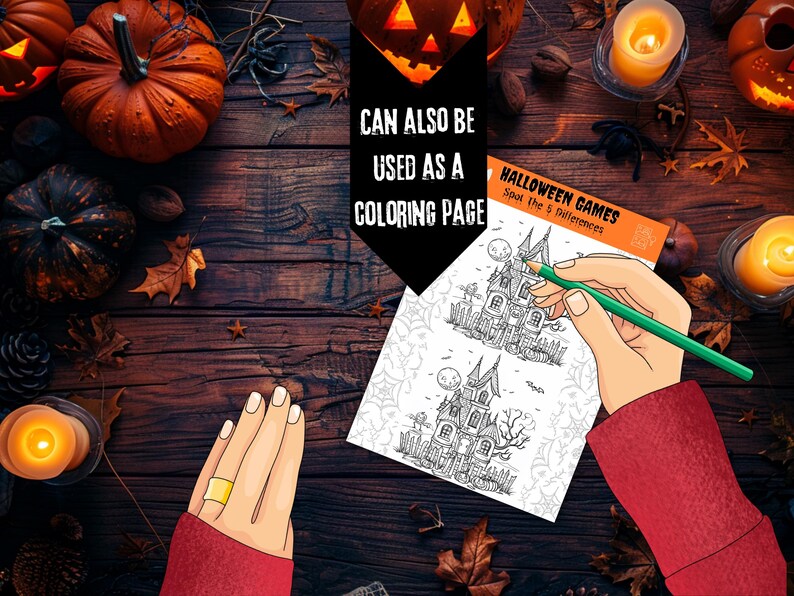 Halloween 'spot the Difference' Puzzles | Digital Download | Fun and ...