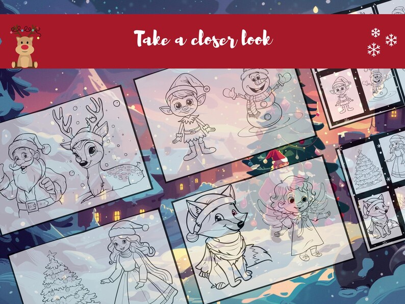 Christmas Coloring Pages for Kids: Festive Printable Activities ...