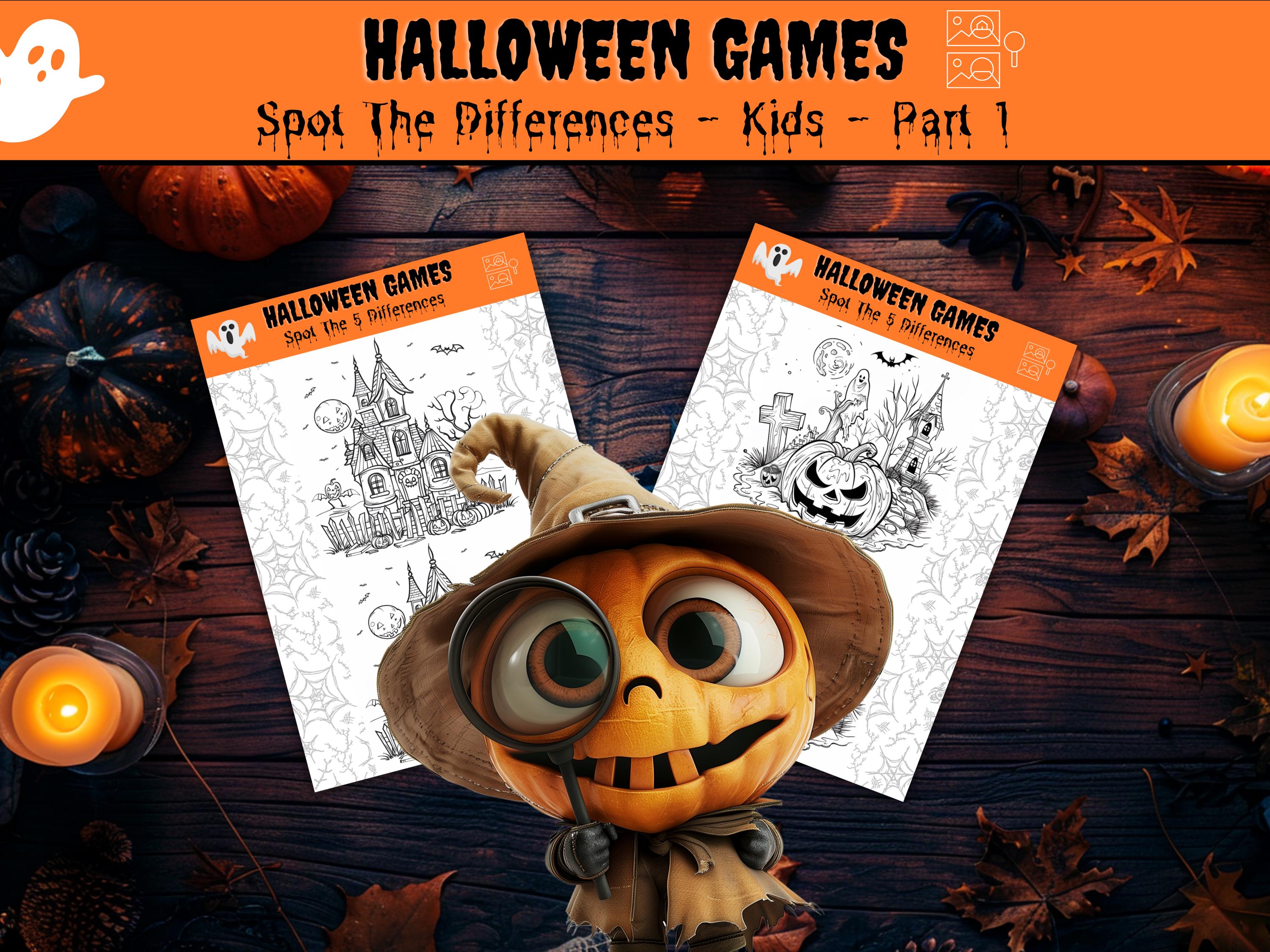 Halloween 'spot the Difference' Puzzles | Digital Download | Fun and ...