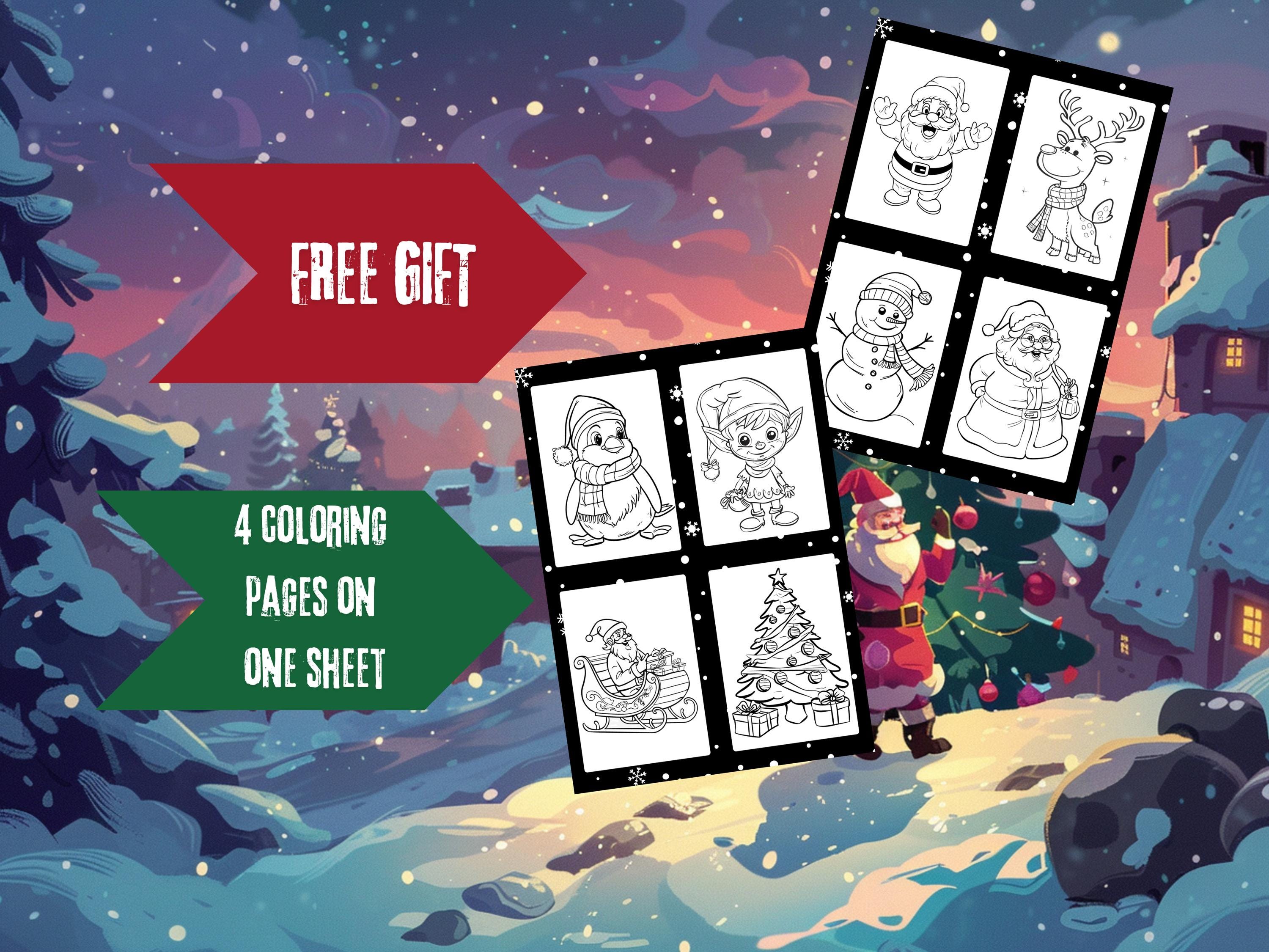Christmas Coloring Pages for Kids Digital Download Fun & Festive ...
