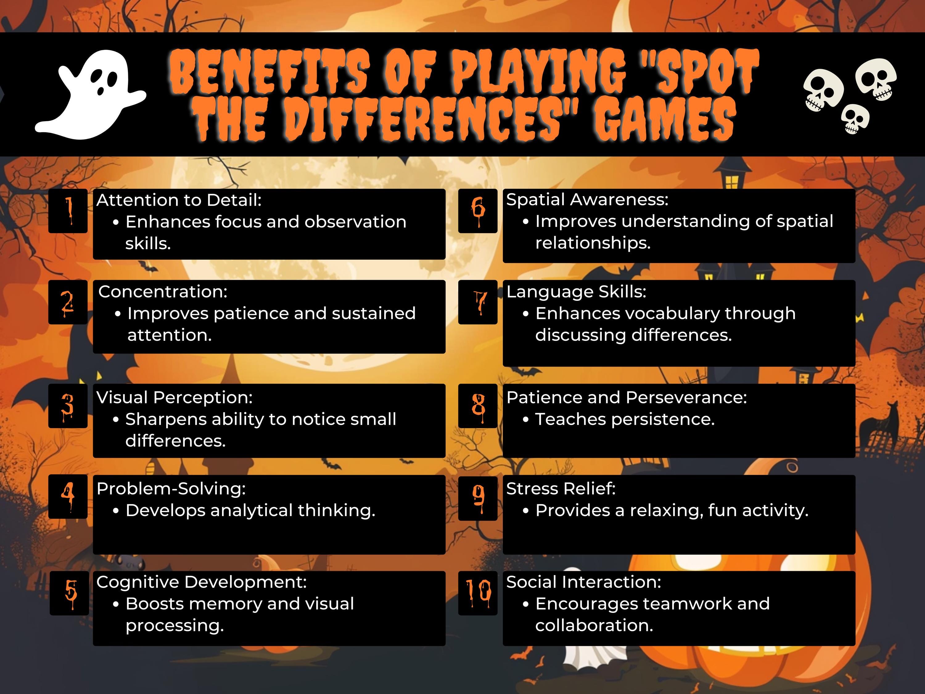 Halloween 'spot the Difference' Puzzles | Digital Download | Fun and ...