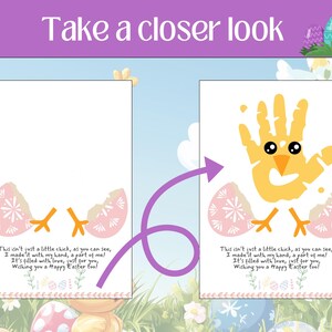 Easter Handprint Footprint Art Craft Bundle – Fun DIY Kids Craft, Baby ...