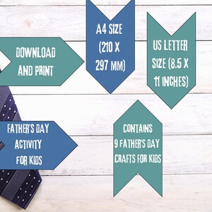 Father's Day Handprint and Footprint Craft Bundle: DIY Cards for Dad ...