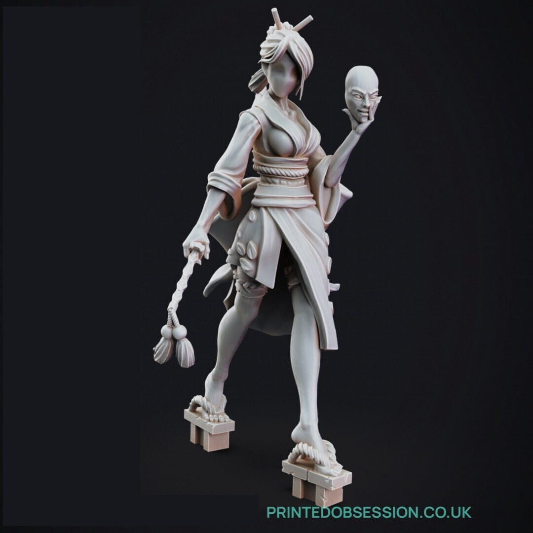 28mm Changeling Ninja Miniature by Printed Obsession Tabletop D&D ...