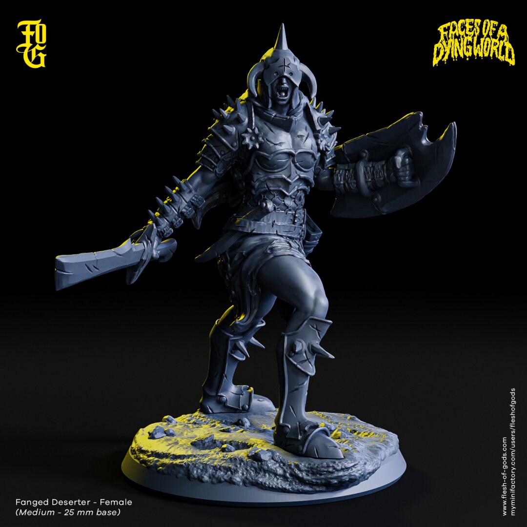 32mm Female Gladiator Faces of a Dying World Mork Bork Theme by Flesh ...