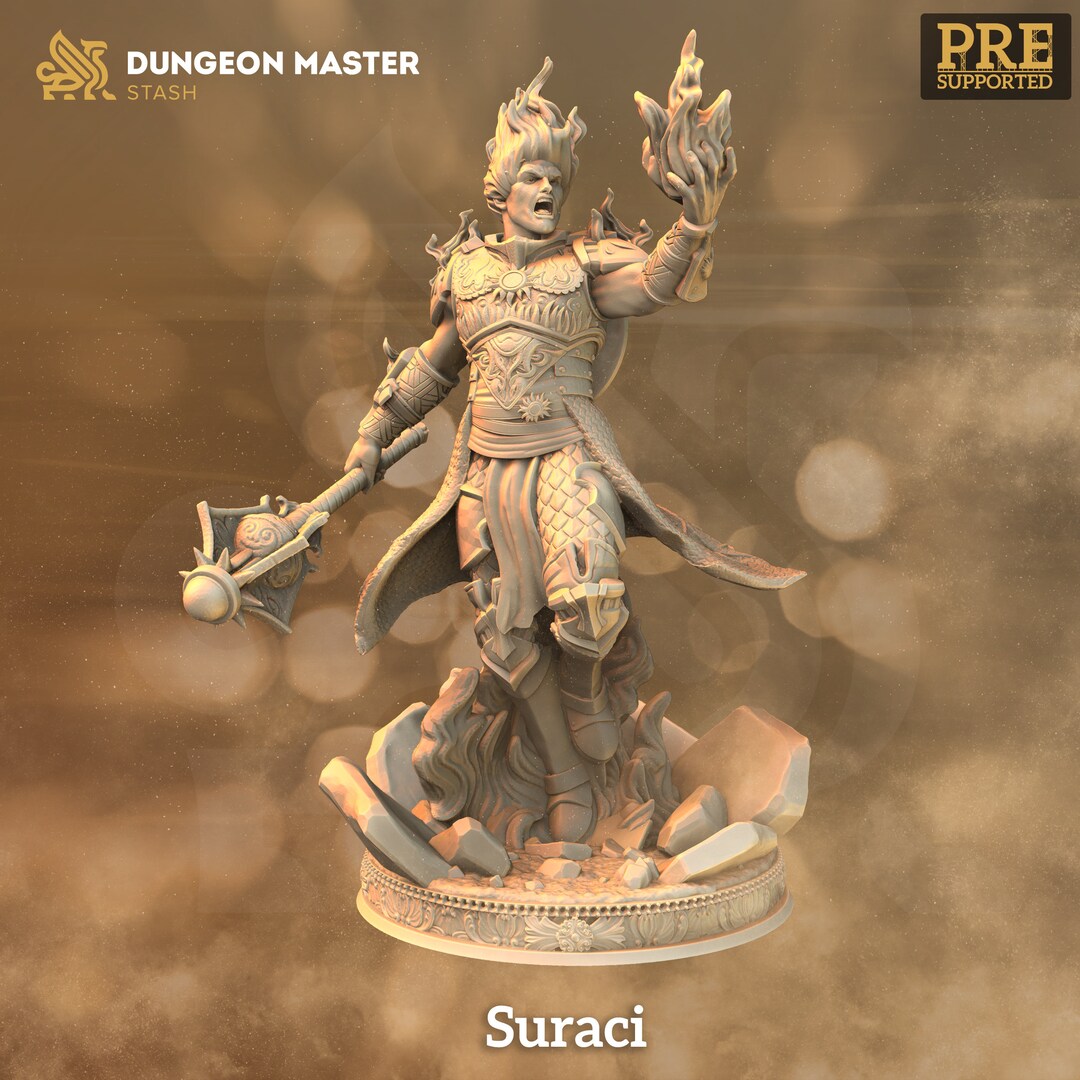 32/75mm Suraci the Sun Cleric by DM Stash Tabletop D&D Fantasy Resin ...