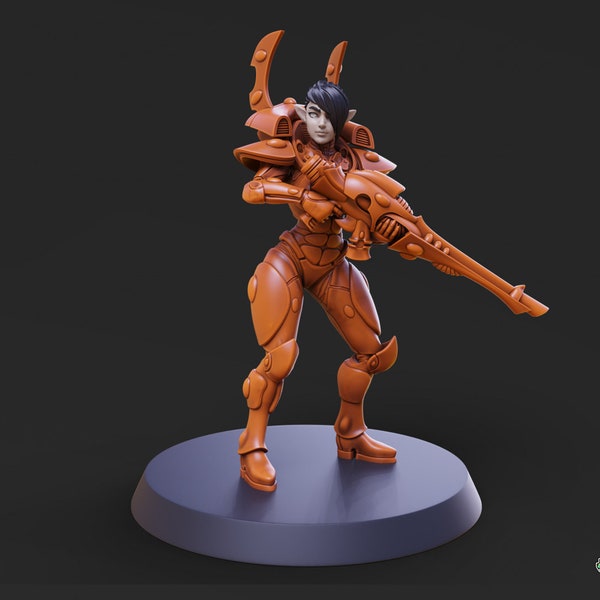 Female Space Elf Miniature - Etsy