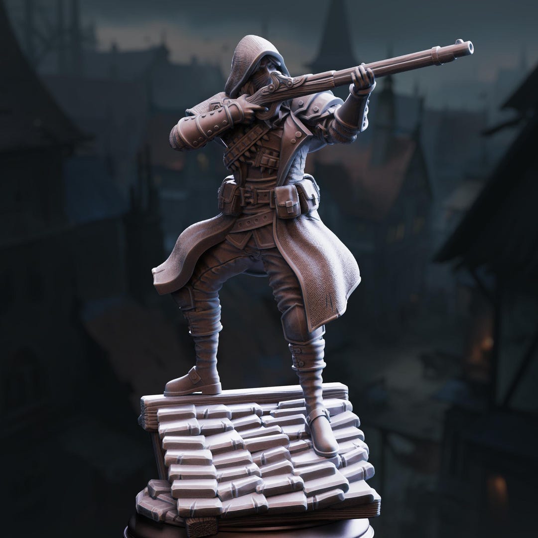 32/75mm Male Sharp Shooter Sniper by DM Stash Tabletop D&D Fantasy ...