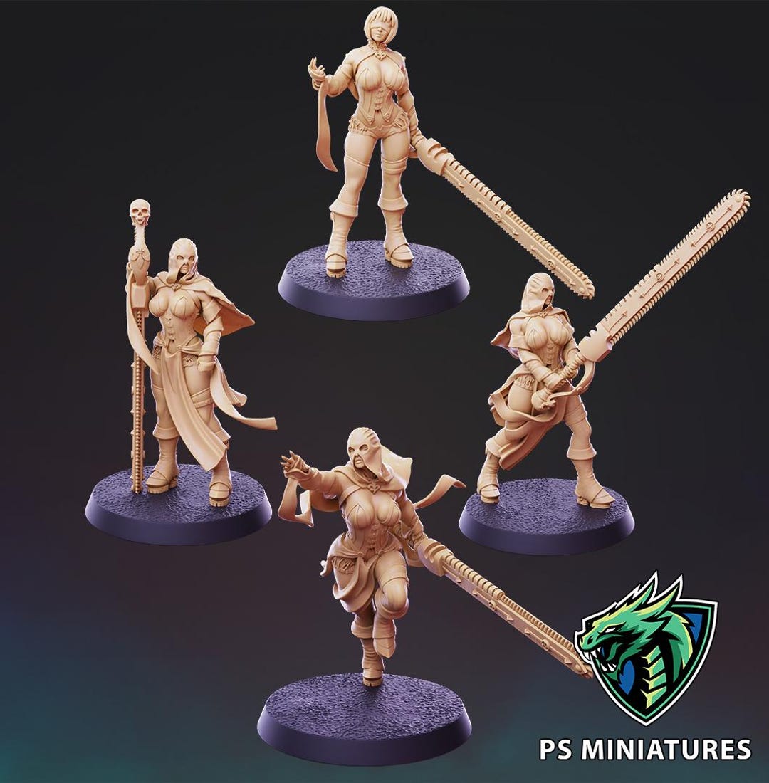 32mm Female Death Maidens Repentia Proxy Vol 2 by Paul Scott Miniatures ...