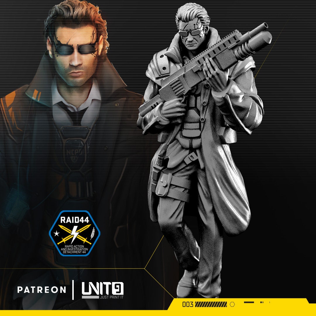 32mm Raid Officer John Bishop by Unit 9 Tabletop Pathfinder Fantasy ...