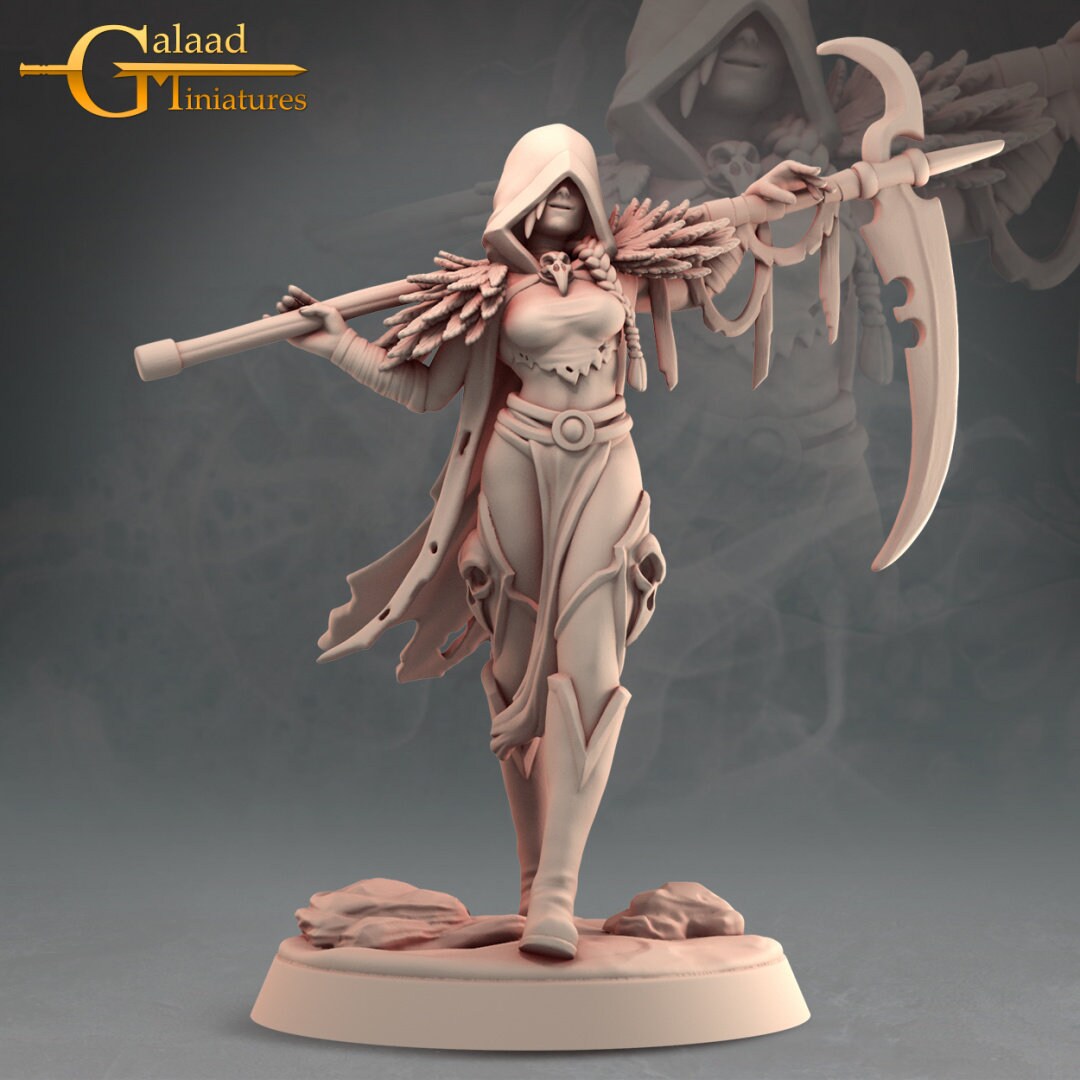 32mm Female Reaper Miniature by Galaad Tabletop D&D Fantasy Resin ...
