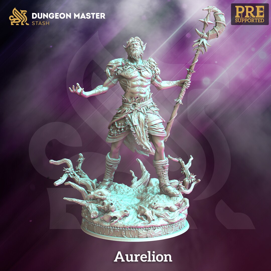 32/75mm Aurelion Twilight Druid by DM Stash Tabletop D&D Fantasy Resin ...