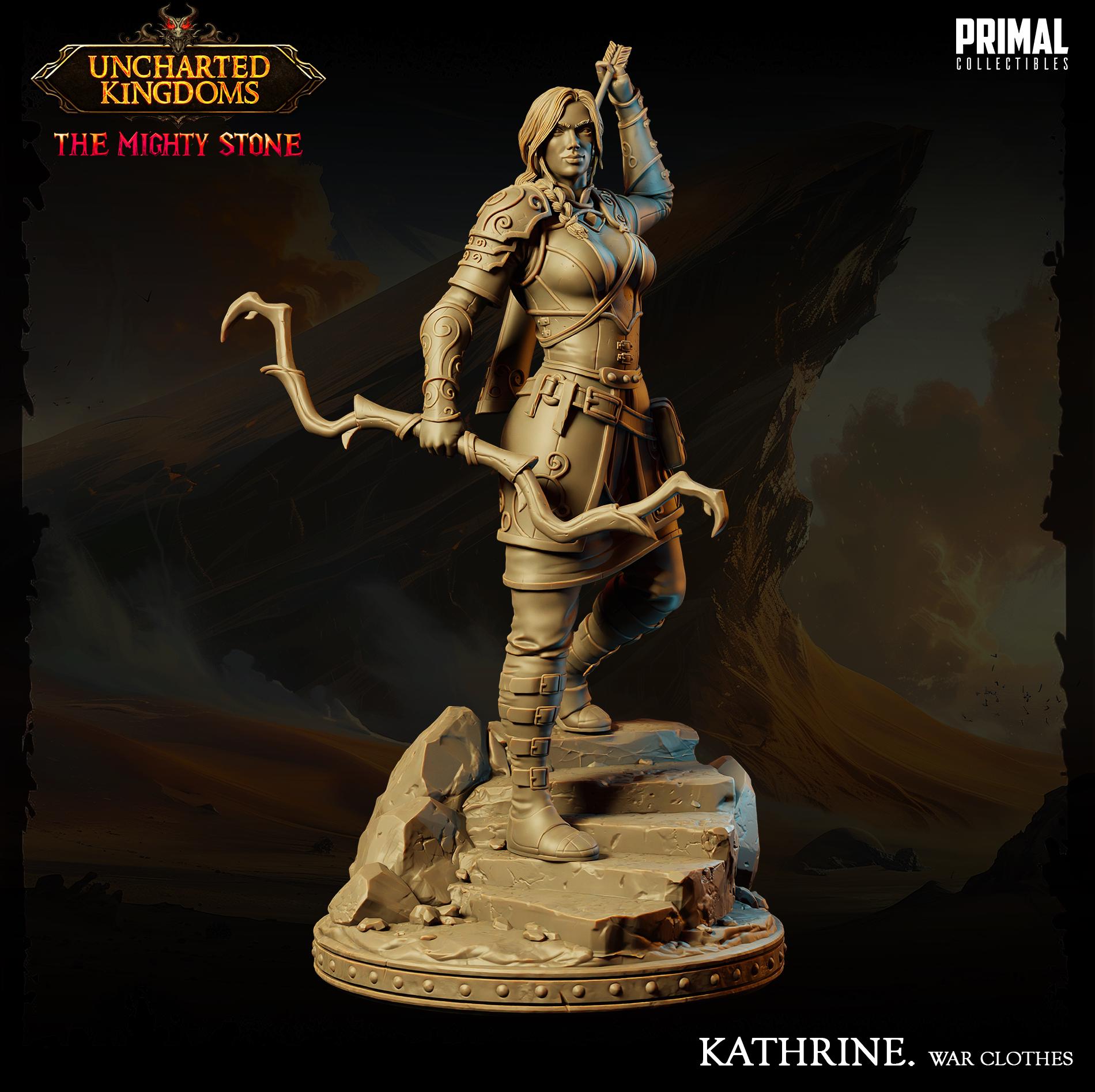 32/75mm Catti-brie Inspired Female Hunter by Primal Collectibles ...