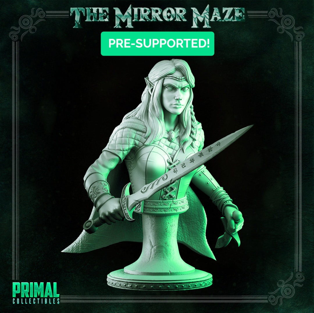 Lauriel Elf Rogue Bust by Primal Collectibles Tabletop D&D Fantasy ...
